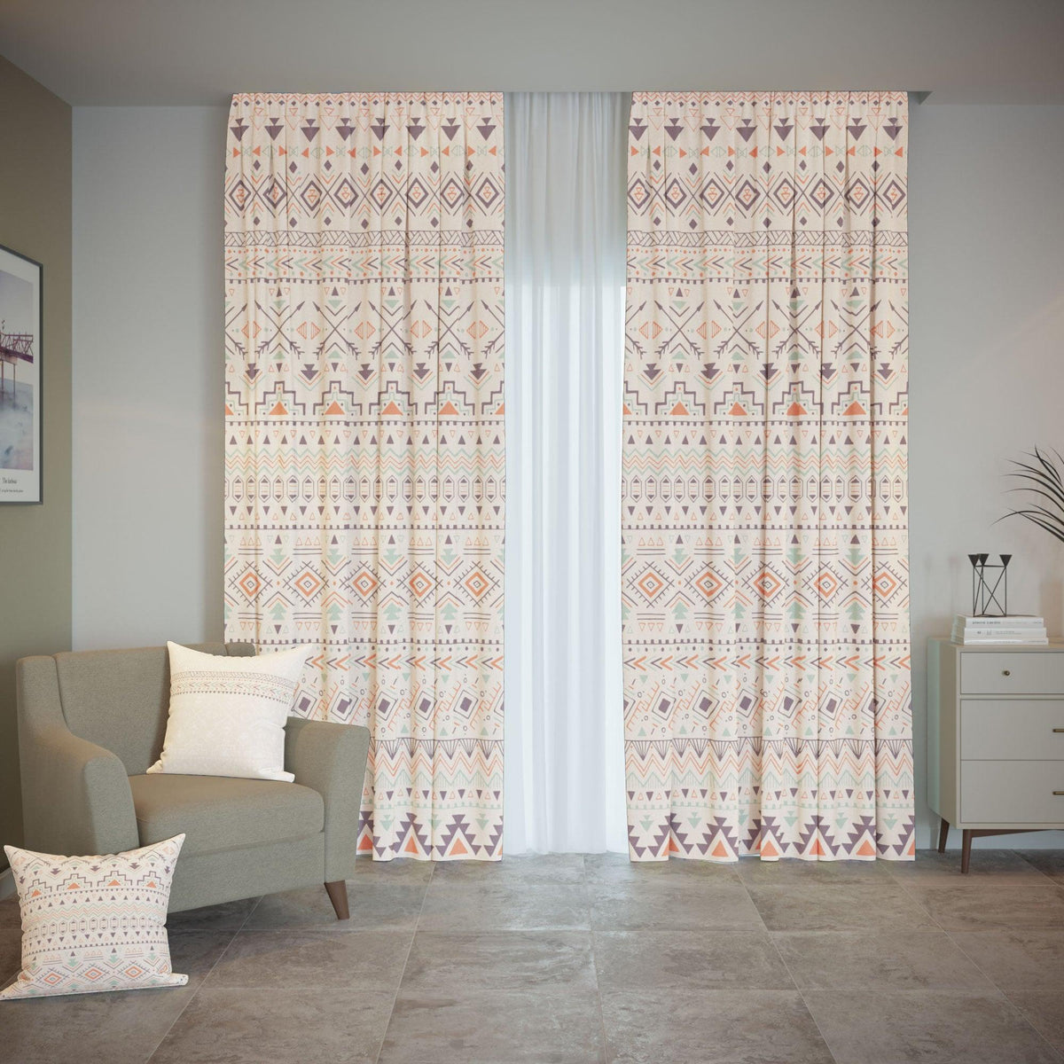 P4179 - Printed Curtain Panels (Set of 2) – Karen Fabrics